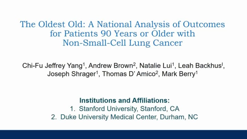 The Oldest Old: A National Analysis of Outcomes for Patients 90 Years ...