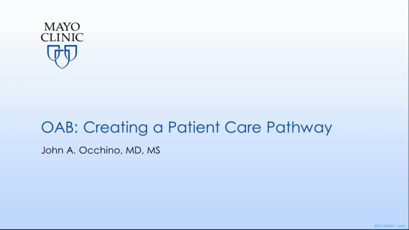Overactive Bladder (OAB): Creating a Patient Care Pathway