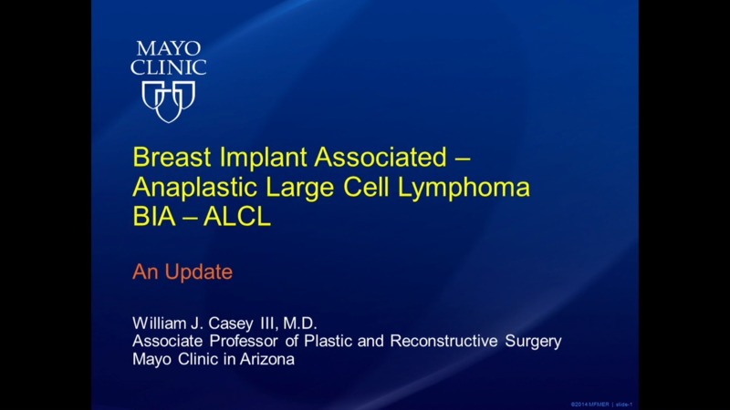 Breast Implant Associated - Anaplastic Large Cell Lymphoma (BIA-ALCL)