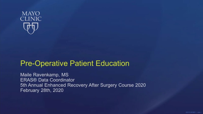 Pre-Operative Optimization