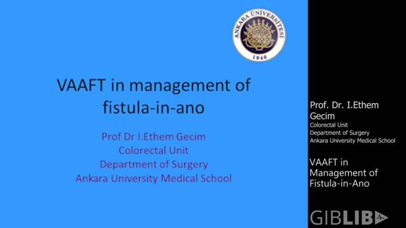 Advanced Anorectal Aspects: VAAFT in Management of Fistula-in-Ano