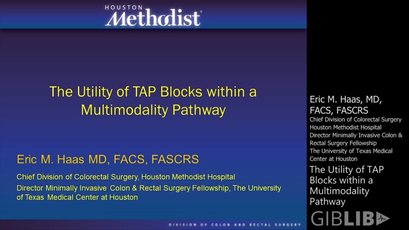 OPTIMIZING OUTCOMES: The Utility of TAP Blocks within a Multimodality Pathway