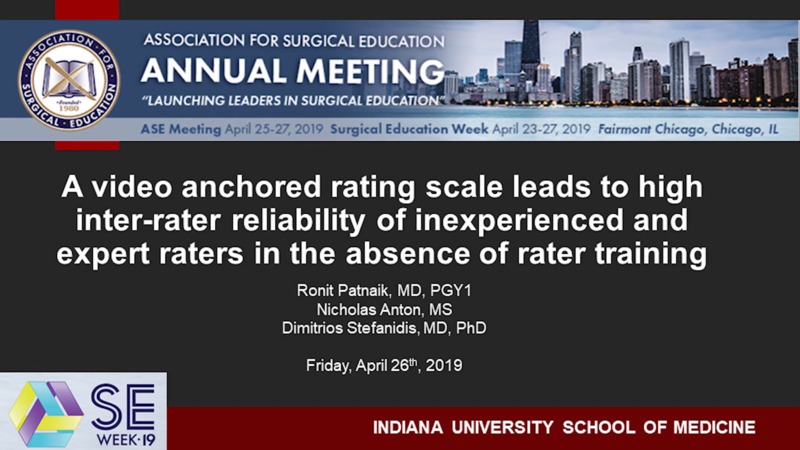 A Video-Anchored Rating Scale Leads to High Inter-Rater Reliability of ...