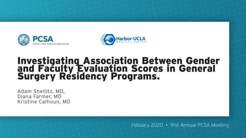 Investigating Association Between Gender and Faculty Evaluation Scores ...