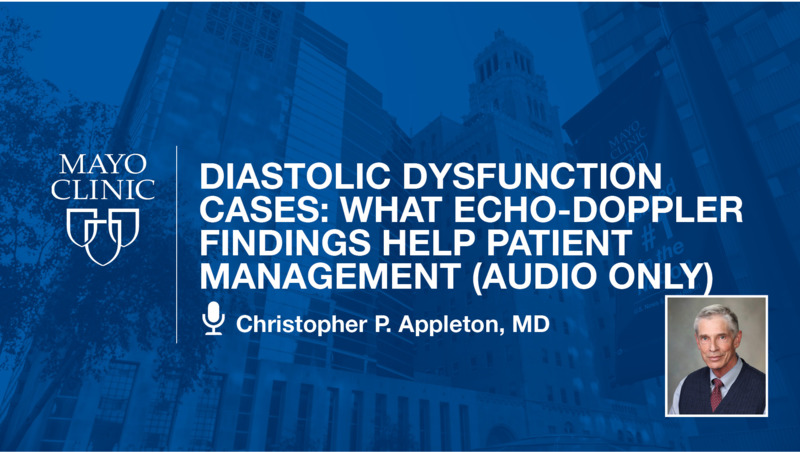 Diastolic Dysfunction Cases: What Echo-Doppler Findings Help Patient ...
