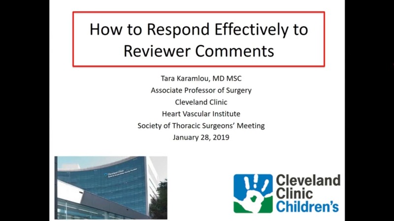 Responding to Reviewer Comments and Preparing Revisions