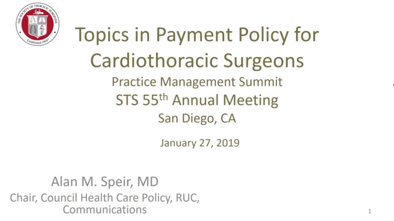 Updates From the STS Council on Health Policy and Relationships