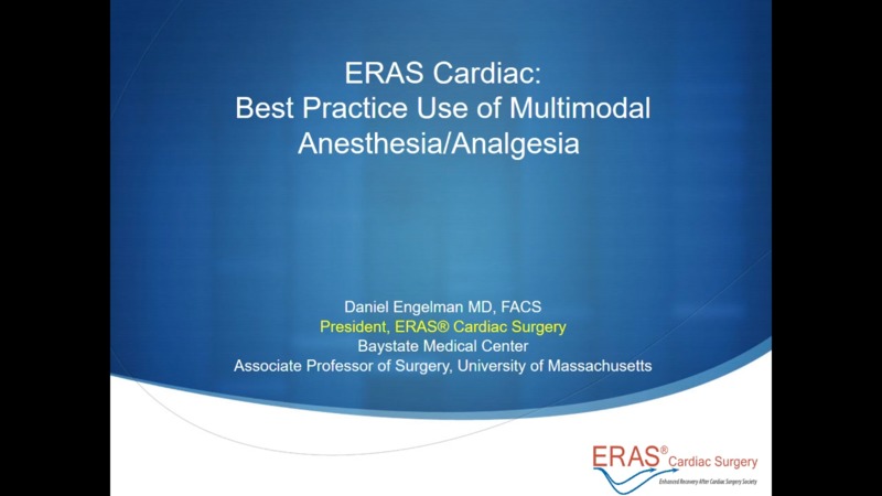 Cardiac Enhanced Recovery After Surgery (ERAS): Best Practice Use of ...