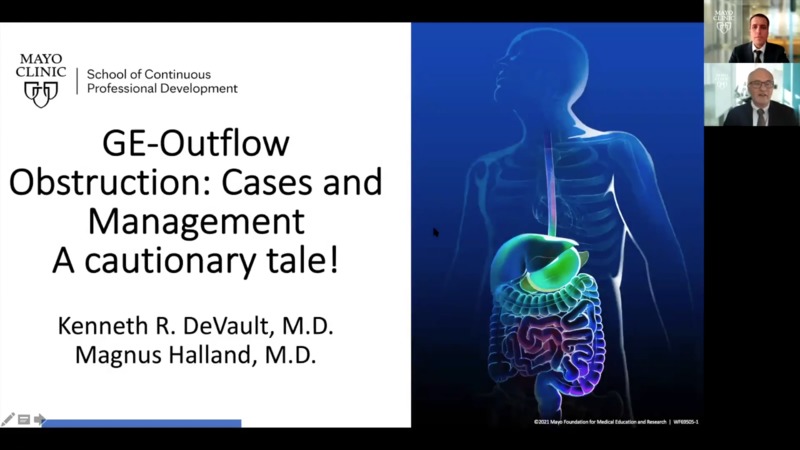GE-Outflow Obstruction: Cases and Management; A Cautionary Tale!