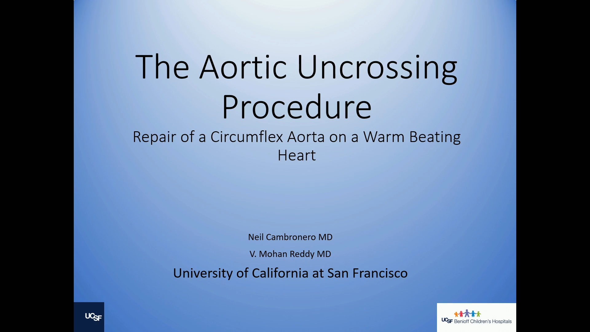 The Aortic Uncrossing Procedure and Repair of Circumflex Aorta on a ...