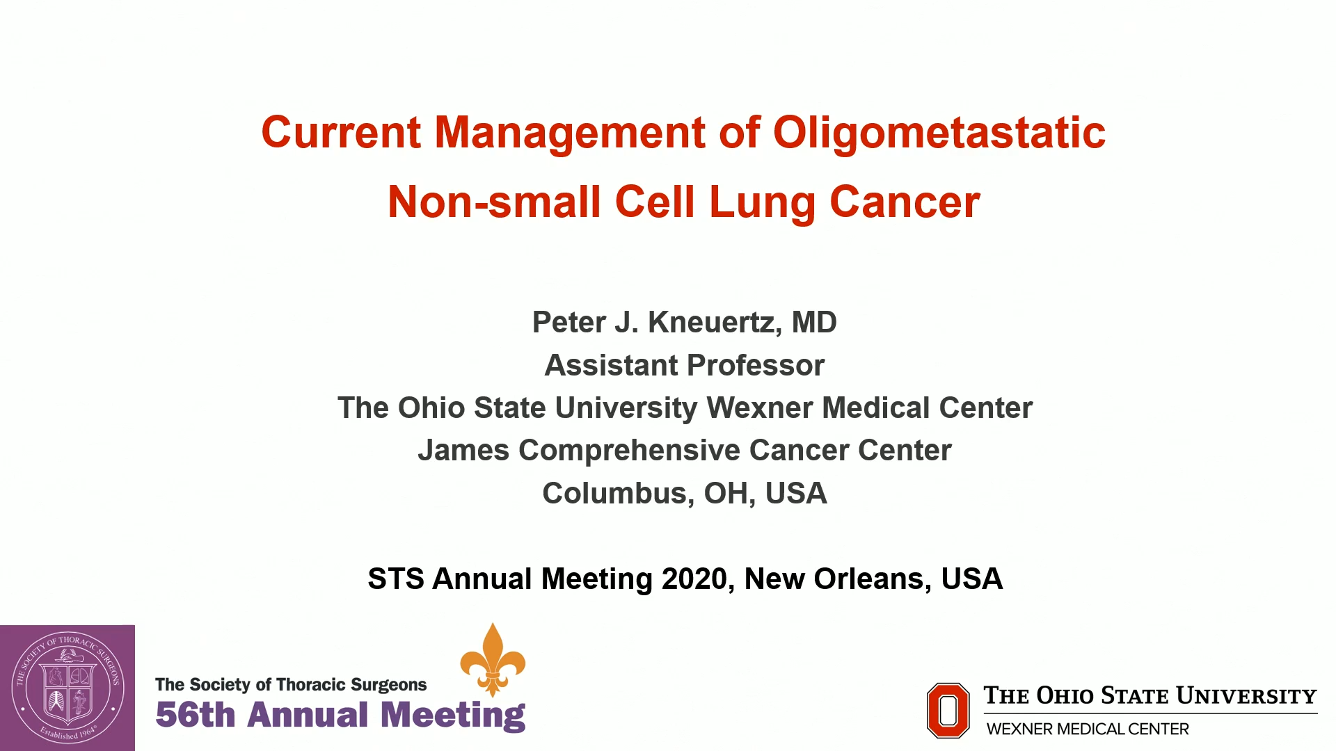 Current Management of Oligometastatic Disease in NSCLC