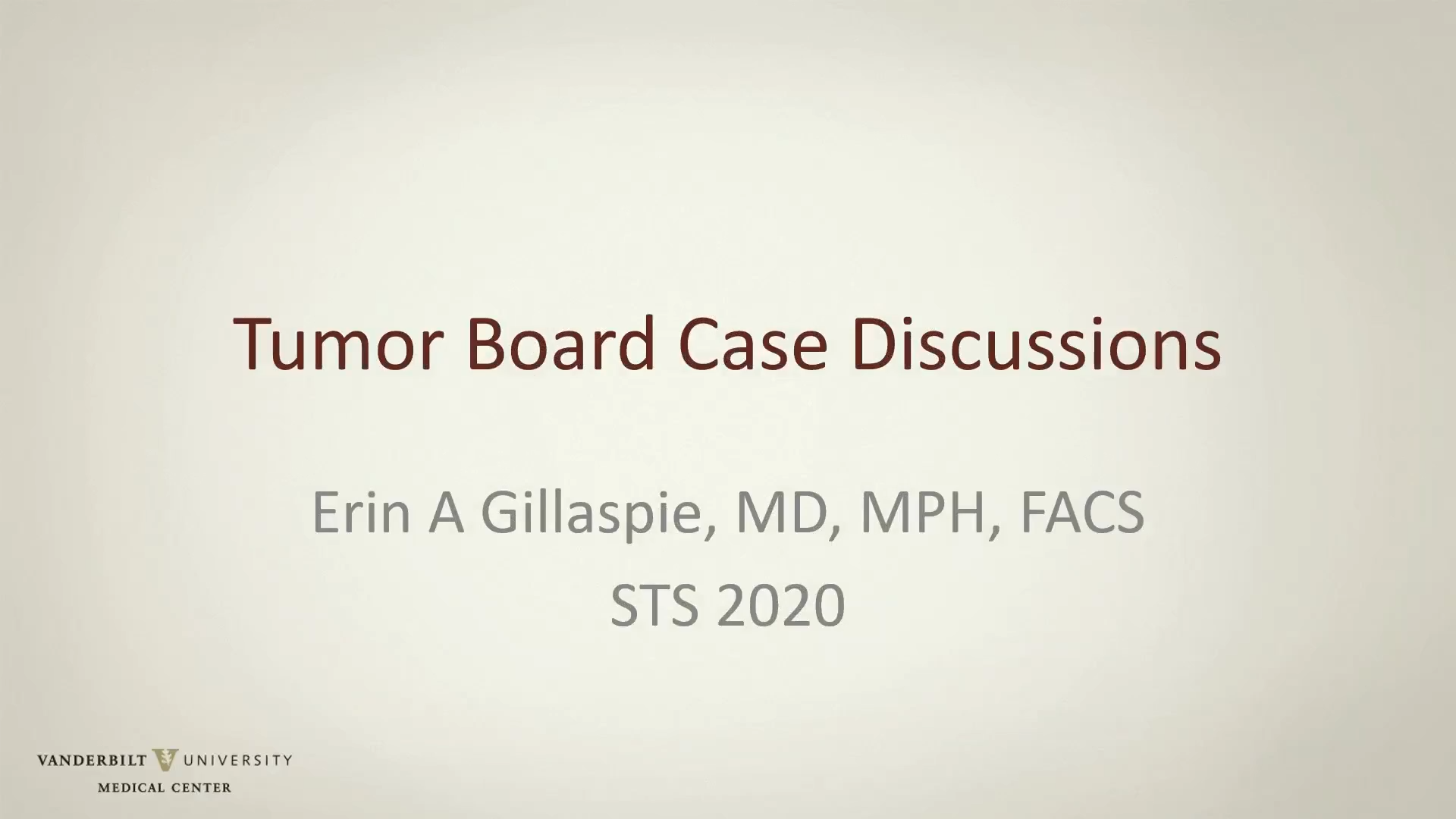 Interactive Tumor Board Case Discussions