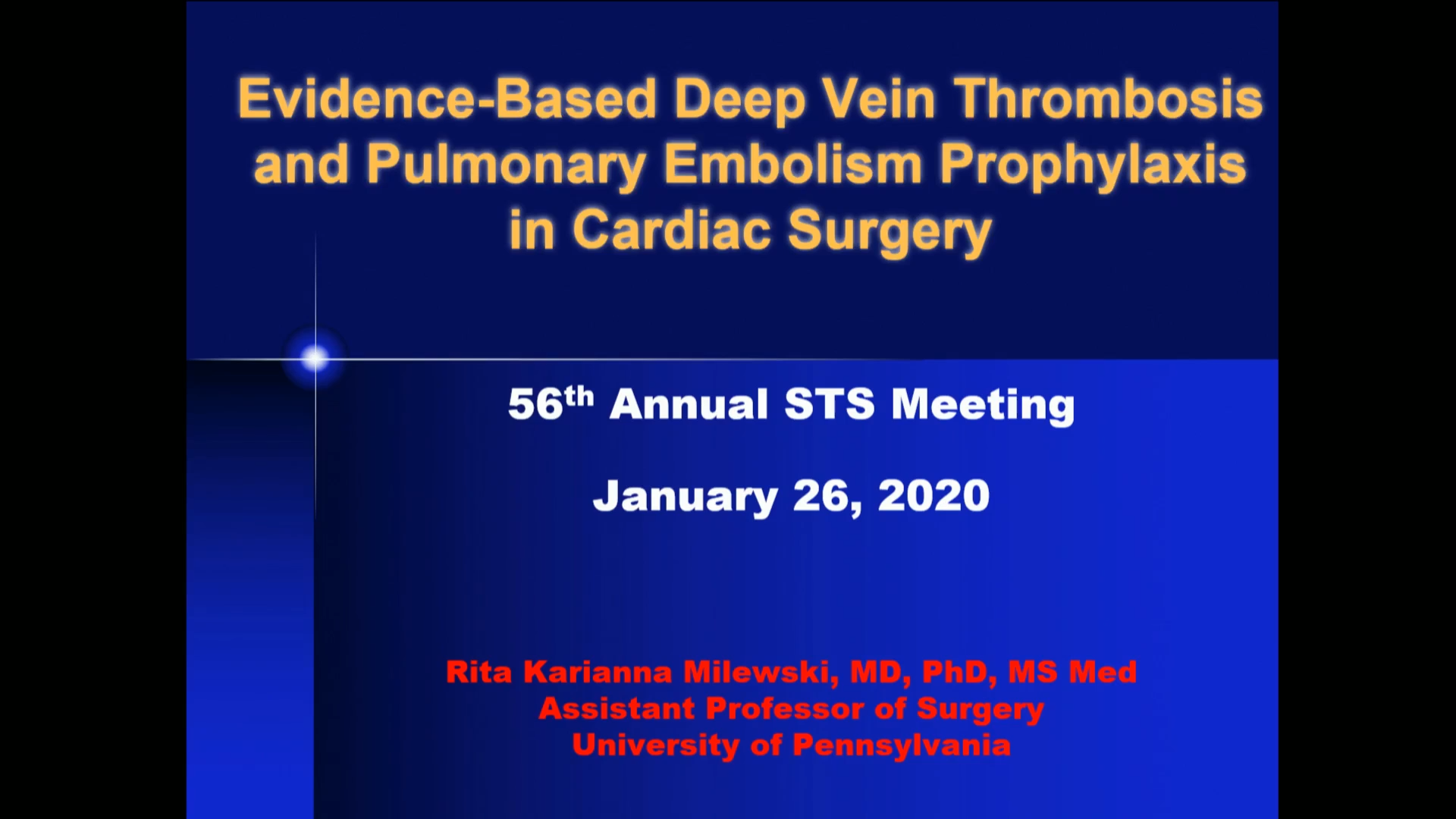 Evidence-Based Deep Vein Thrombosis and PE Prophylaxis in Cardiac Surgery